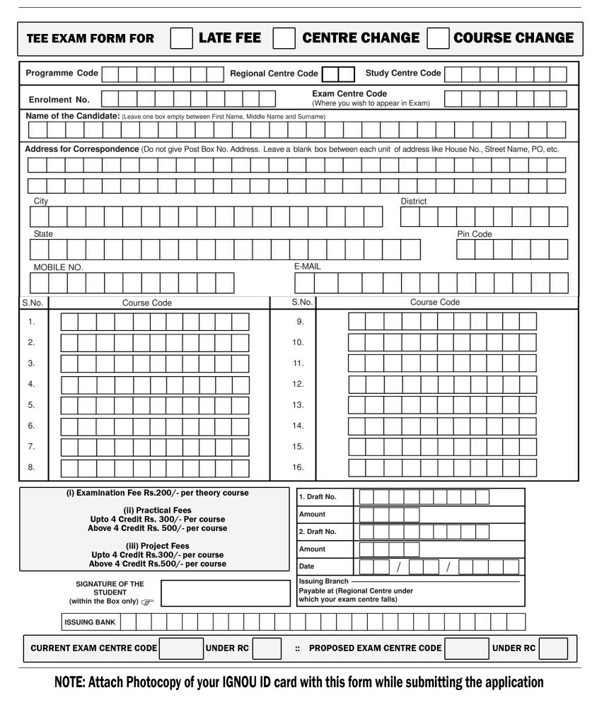 IGNOU Exam Form June 2026: Last Date, Payment Status, Fees